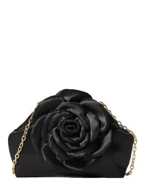 Lele Sadoughi Rosie Satin Clutch - Jet