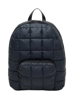 VEECOLLECTIVE Porter Quilted Recycled Nylon Backpack - Dark Navy Blu