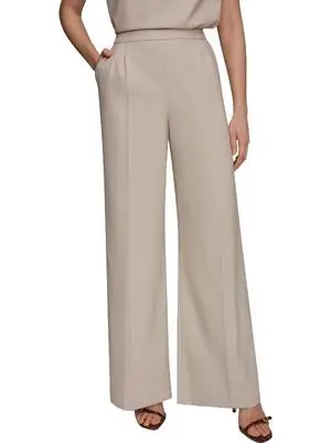 Donna Karan New York High-waisted Wide-leg Trousers - Tuscan Grey