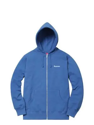 Supreme 666 Zip Up Hooded Sweatshirt Pale Royal