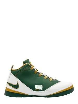 Nike Lebron Zoom Soldier 2 Svsm Away Sneakers - White/deep Forest/metallic Gold
