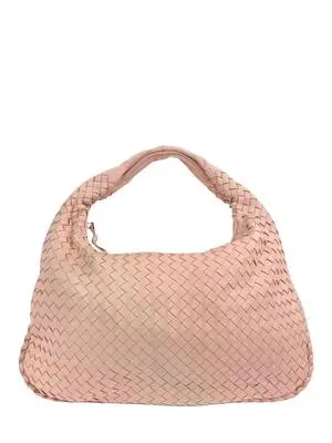 Bottega Veneta 1990-2000s Intrecciato Shoulder Bag - Pink