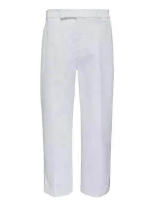 Thom Browne Concealed-fastening Chinos - White