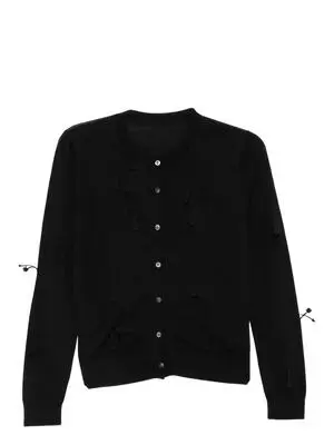 JNBY Graphic-embellishment Knitted Cardigan - Black