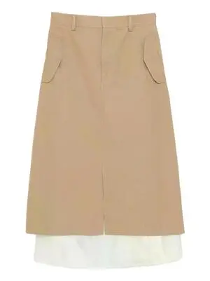 JNBY Layered Midi Skirt - Neutrals