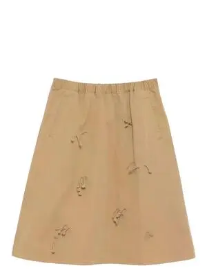 JNBY Appliqué Midi Skirt - Neutrals