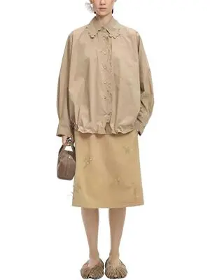 JNBY Appliqué Midi Skirt