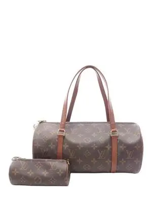 LOUIS VUITTON 2000 Monogram Papillon 30 Handbag - Brown