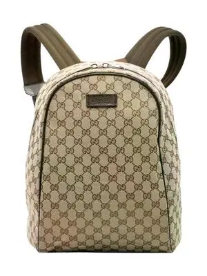 Gucci Gg Canvas Backpack - Brown