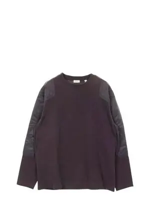 Burberry Logo-embroidered Long-sleeve Sweatshirt - Purple