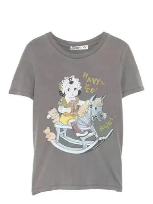 OPEN YY Rocking Baby T-shirt - Grey