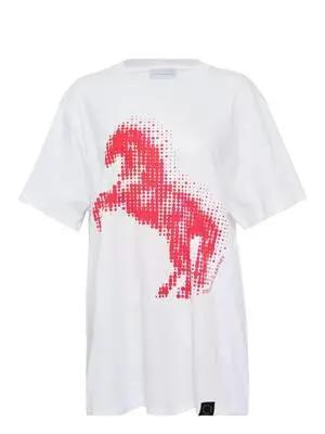 Stella McCartney Horse-print T-shirt - White