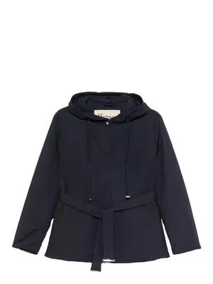 Herno Belted Hooded Jacket - Blue