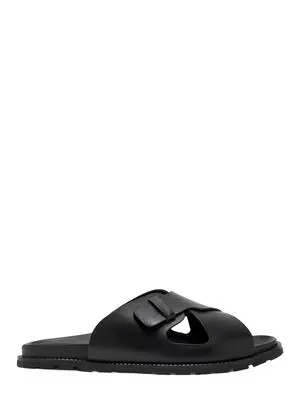 BARRETT Crisscross Buckled Sandals - Black