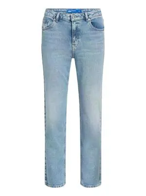 Karl Lagerfeld Logo-patch Jeans - Blue