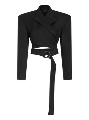 Karl Lagerfeld Wrap Jacket - Black