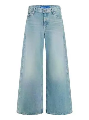 Karl Lagerfeld Five-pocket Wide Leg Jeans - Blue