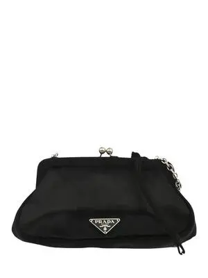 Prada 1990-2000s Kisslock Shoulder Bag - Black