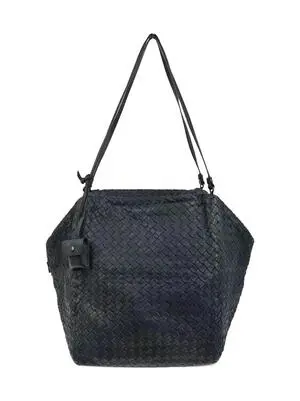 Bottega Veneta 2010 Intrecciato Shoulder Bag - Blue
