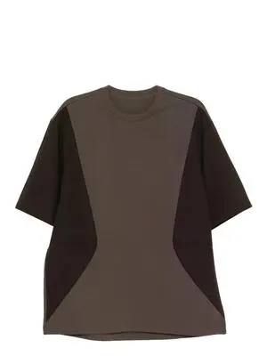 CROQUIS Colour-block T-shirt - Brown