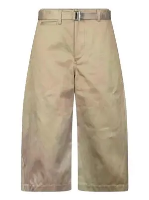 Sacai Belted Wide-leg Trousers - Neutrals
