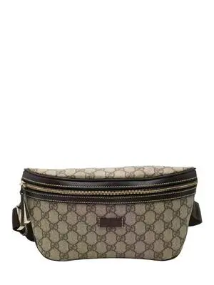 Gucci Gg Supreme Belt Bag - Brown