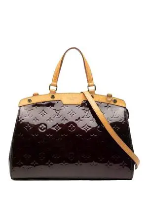LOUIS VUITTON 2013 Monogram Vernis Brea Mm Satchel - Purple