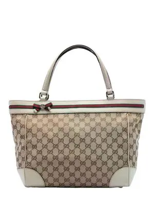 Gucci Gg Canvas Mayfair Tote Bag - Brown