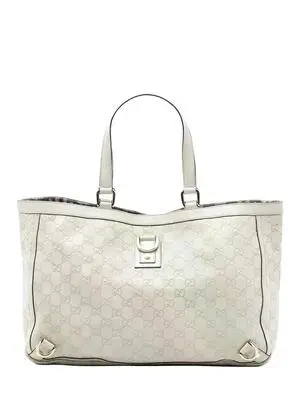 Gucci Ssima Abbey D-ring Tote Bag - White
