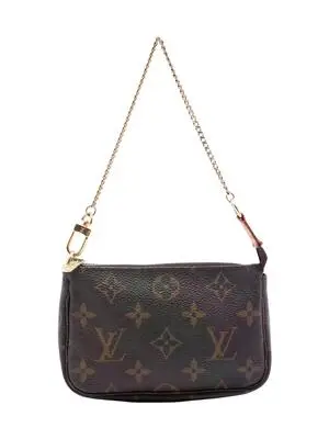 LOUIS VUITTON 2008 Monogram Mini Pochette Accessoires - Brown