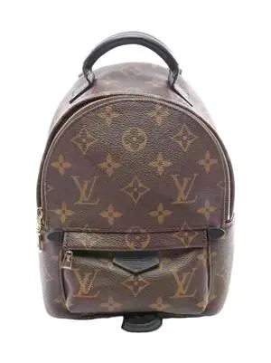 LOUIS VUITTON 2020 Monogram Mini Palm Springs Backpack - Brown