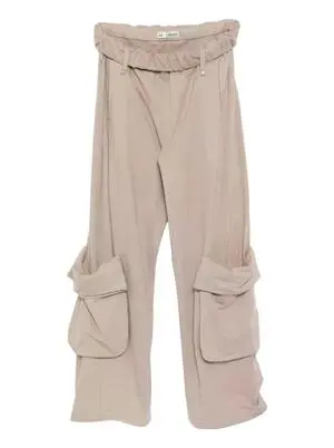 OPEN YY Rolled-waist Trousers - Neutrals