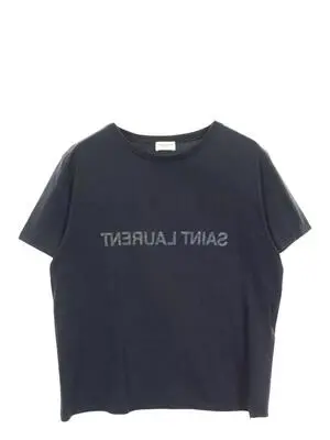 Saint Laurent 2010s Logo-print Short-sleeve T-shirt - Blue