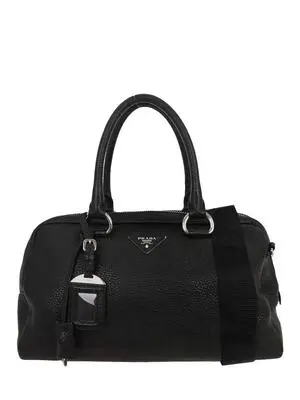 Prada 1990-2000s Leather Tote Bag - Black