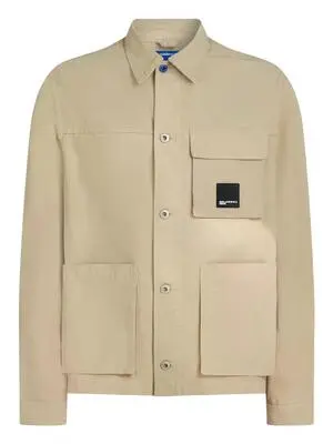 Karl Lagerfeld Patch-pocket Overshirt - Neutrals
