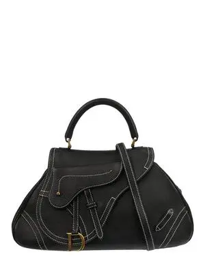Dior 2002 Saddle Tote Bag - Black