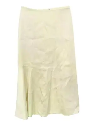 JIL SANDER 2010s Paneled Midi Skirt - Neutrals