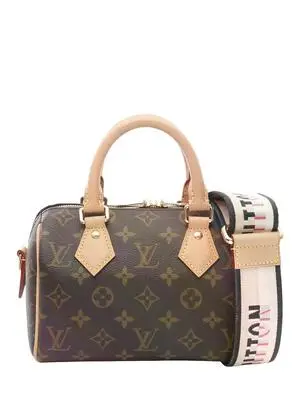 LOUIS VUITTON Monogram Speedy Bandouliere 20 Satchel - Brown