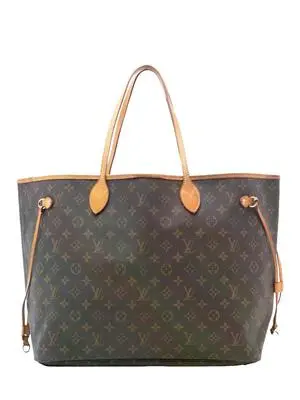 LOUIS VUITTON 2008 Monogram Neverfull Gm Tote Bag - Brown