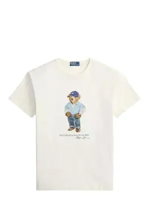 Polo Ralph Lauren Polo Bear Logo-print T-shirt Neutrals
