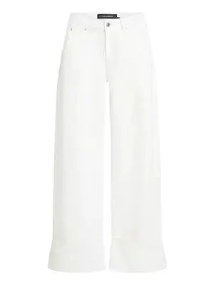 Karl Lagerfeld Belt-loop Pocket Trousers - White