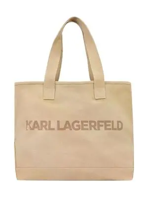 Karl Lagerfeld Large K/essential Logo Tote - Neutrals
