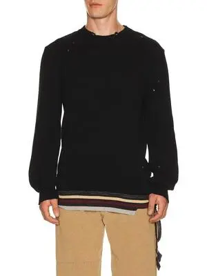 MAISON MARGIELA Sweater - Black Multicolor