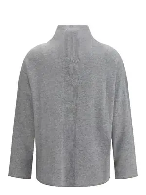 Max Mara High-neck Long-sleeve Sweater - Grey