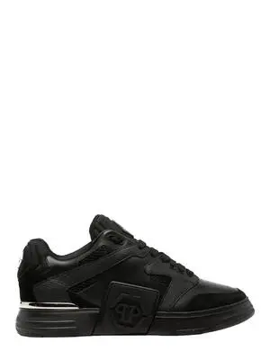 Philipp Plein Phantom Street Leather Sneakers - Black