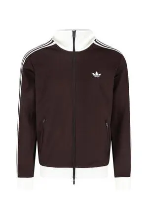 Adidas Track Top Zip Sweatshirt - Brown