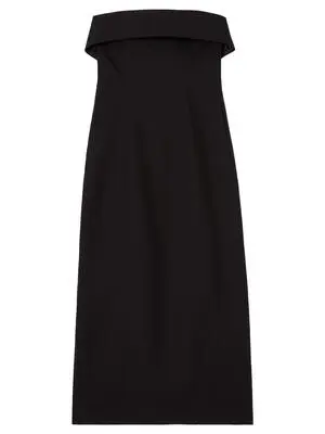GWYN Strapless Midi Dress - Black