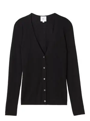 GWYN Sadie Cashmere-silk Cardigan - Black