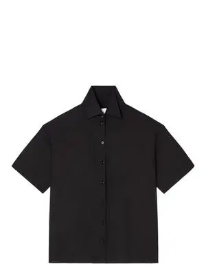 GWYN Quinn Relaxed Button-up Shirt - Black