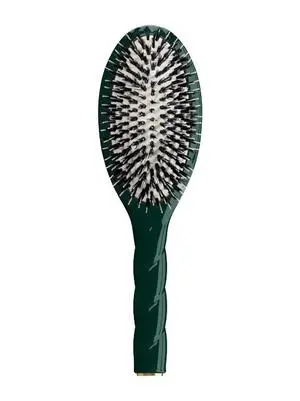 LA BONNE BROSSE The Care & Detangling Hairbrush - Emerald Green
